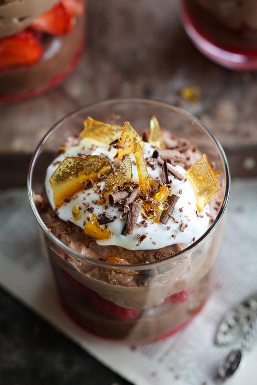 Layered Chocolate Raspberry Mousse | Pick Up Limes