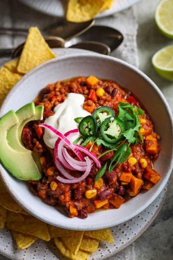 Sweet Potato Spiced Chili | Pick Up Limes