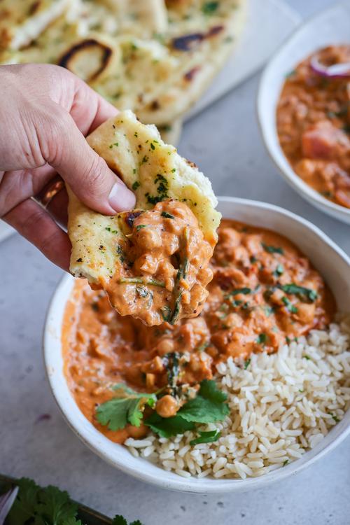 Vegan Garlic Naan | Pick Up Limes