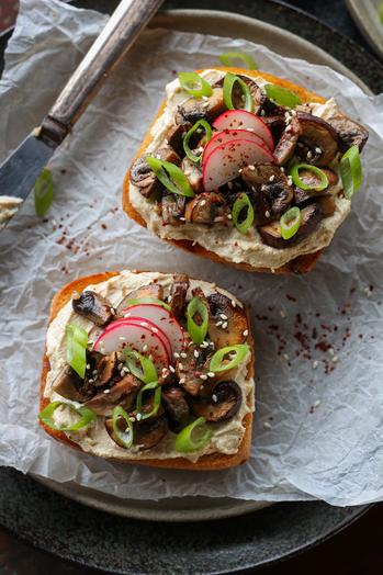 Chive & Onion Whipped Tofu Toast | Pick Up Limes