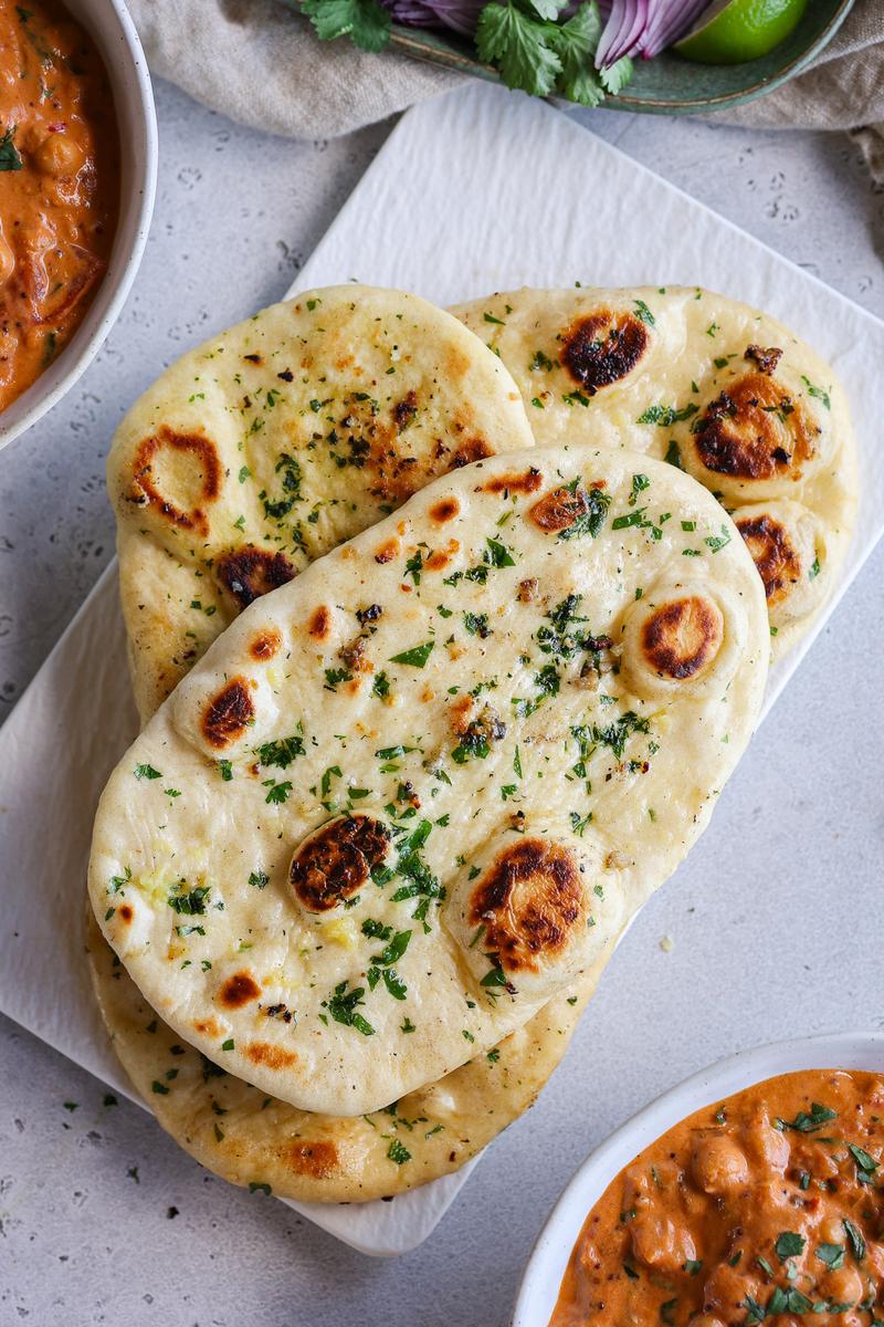 Vegan Garlic Naan | Pick Up Limes