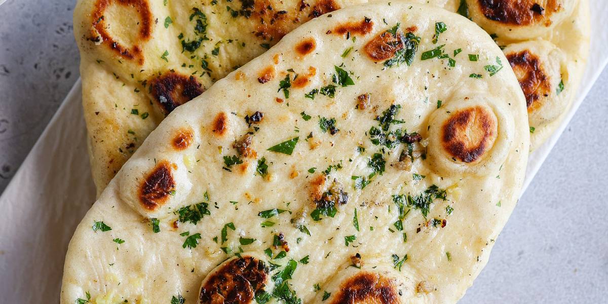 Vegan Garlic Naan | Pick Up Limes