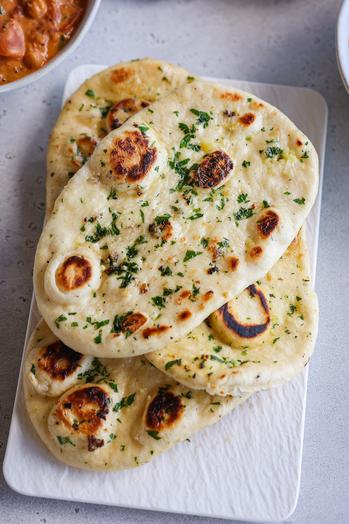 Vegan Garlic Naan | Pick Up Limes