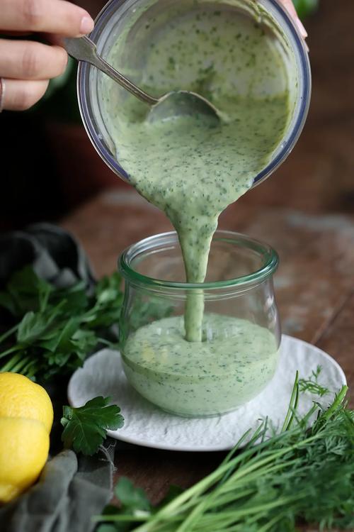 Green Goddess Dressing (Healthy + Easy!) | Pick Up Limes