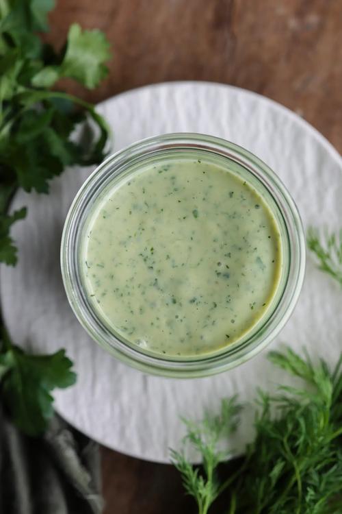 Green Goddess Dressing (Healthy + Easy!) | Pick Up Limes