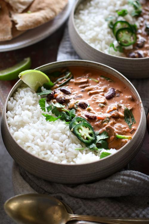 Mushroom & Kidney Bean Coconut Curry | Pick Up Limes
