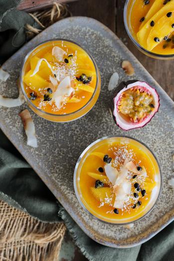 Coconut Mango Passion Fruit Trifle | Pick Up Limes