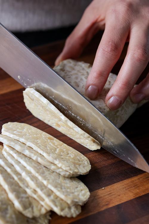 Potato Hash Cakes with Baked Marinated Tempeh | Pick Up Limes