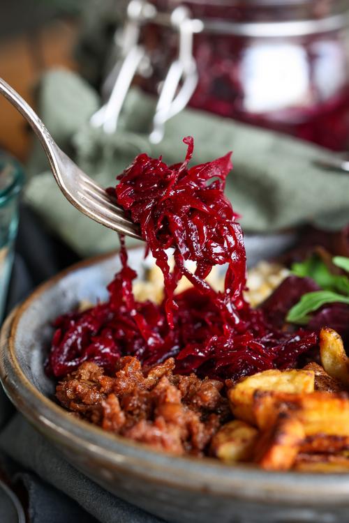Beetroot & Red Cabbage Sauerkraut | Pick Up Limes